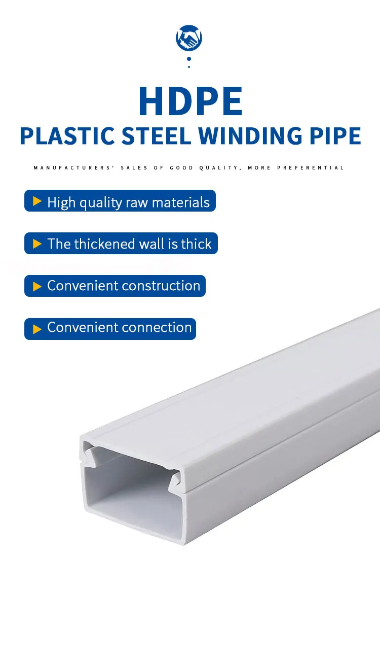 20x10 PVC Panel Wiring Ducts Trunking for Wall Installation