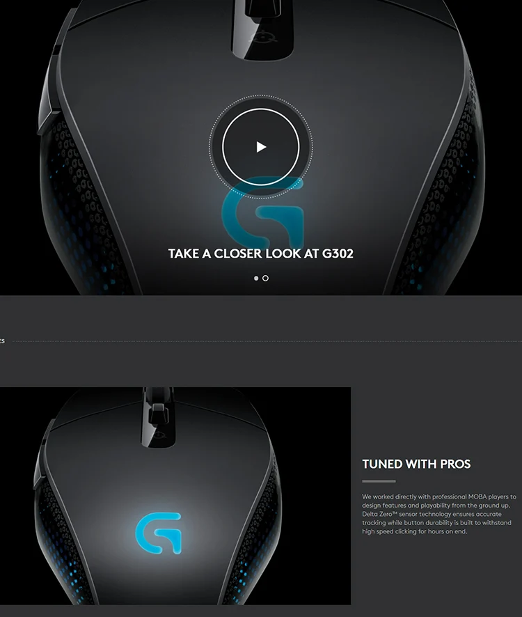Logitech G304 Lightspeed Wireless Gaming Mouse - 6 Buttons, 12000DPI