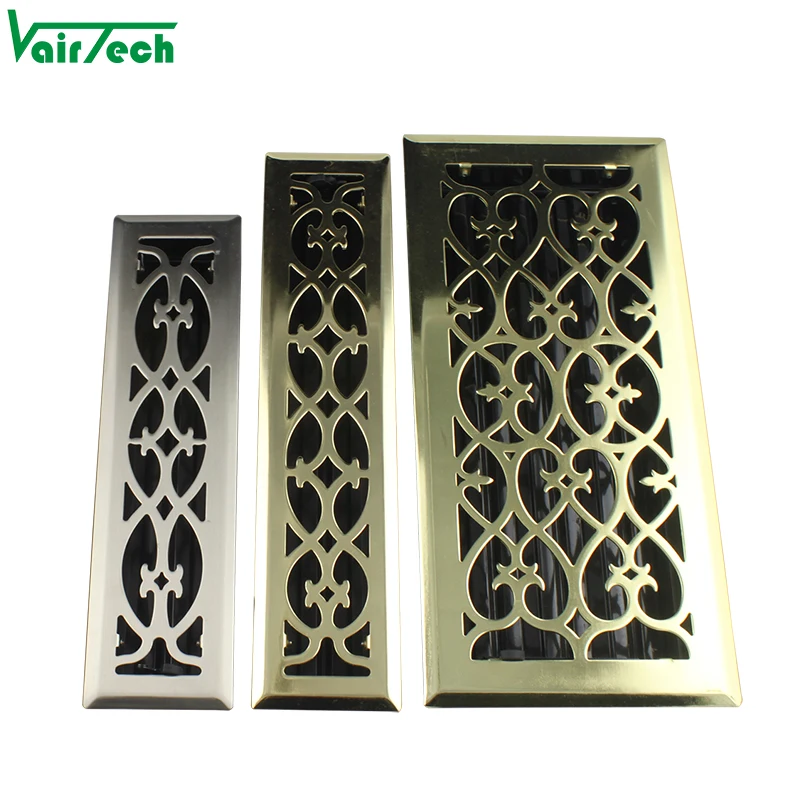 Decorative Floor Registers 4x10 4x12 Metal Heating air Vent Covers ...