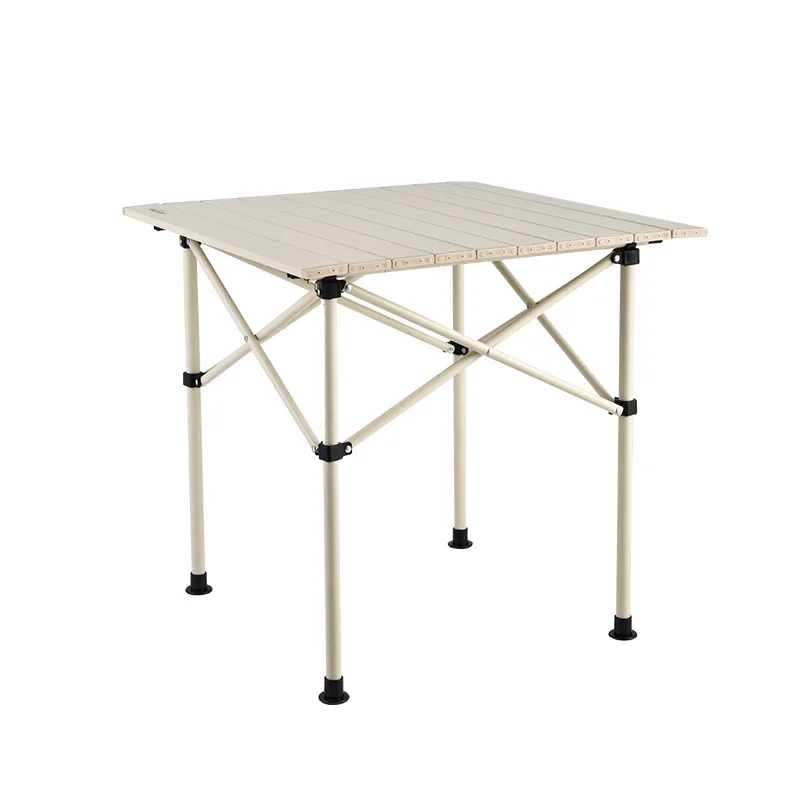 HISPEED Custom Height Adjustable Aluminum Frame Picnic Table Wood Grain ...