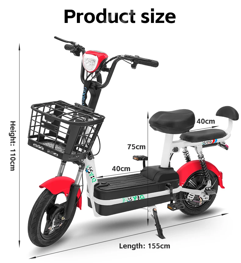 Fulong 48V12A Electric Bicycle Small Exquisite 3-Speed E Bike Low Price ...