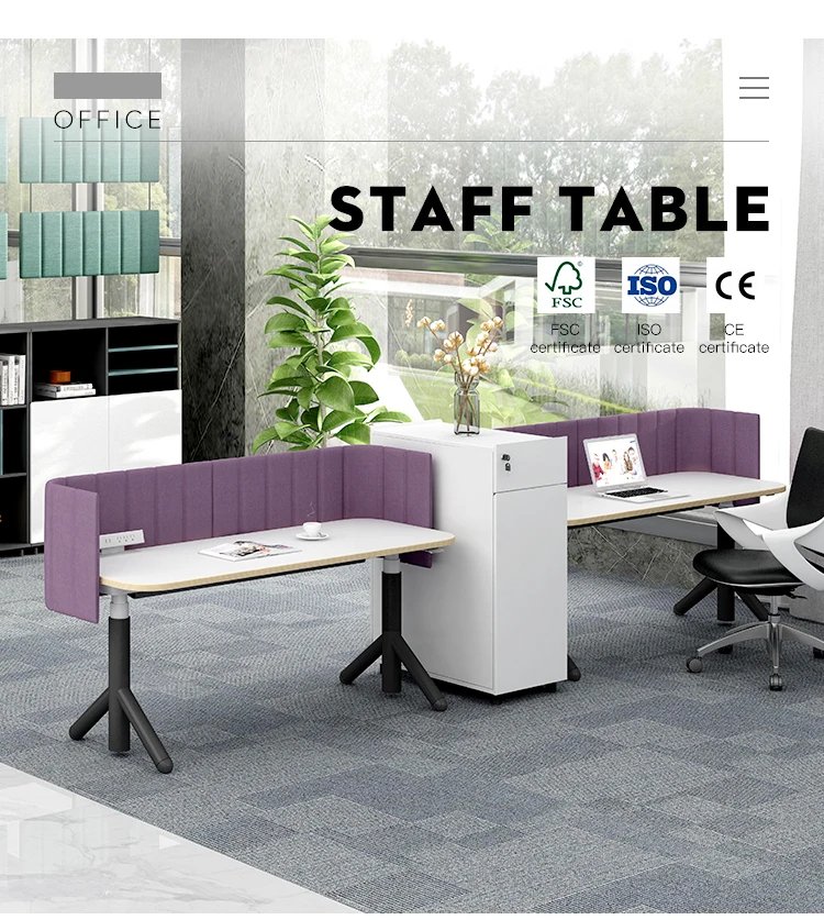 4 Person Ergonomic Smart Work Station Electric Height Adjustable ...