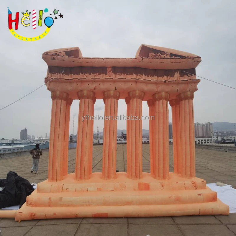 High Quality Inflatable Building Model Giant Inflatable Temple ...