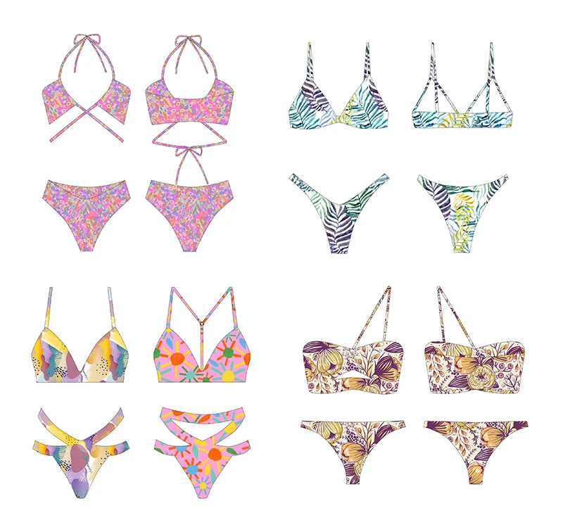 Shop 2025 Custom Bathing Suit - Sexy Swimwear Two Pieces