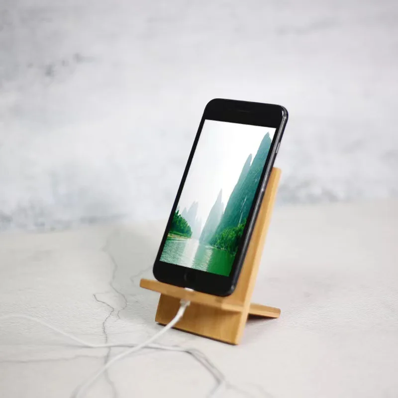 Bamboo Mobile Holder - Versatile and Durable Phone Stand