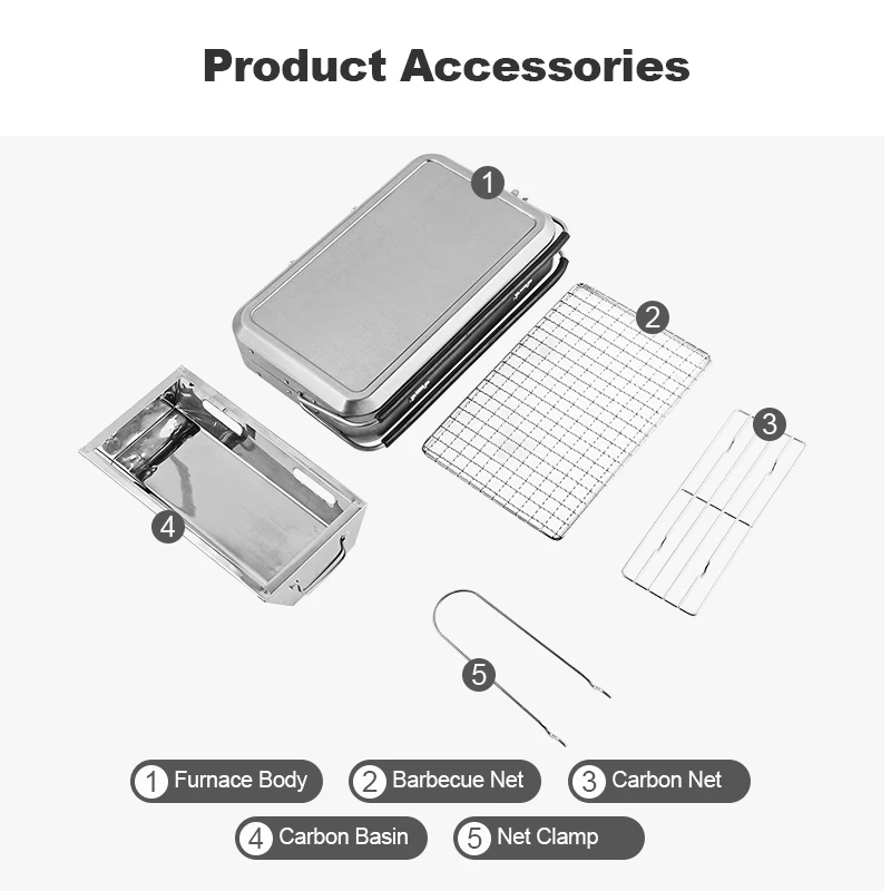 Outdoor Small Barbeque Grill Equipment - Portable & Durable