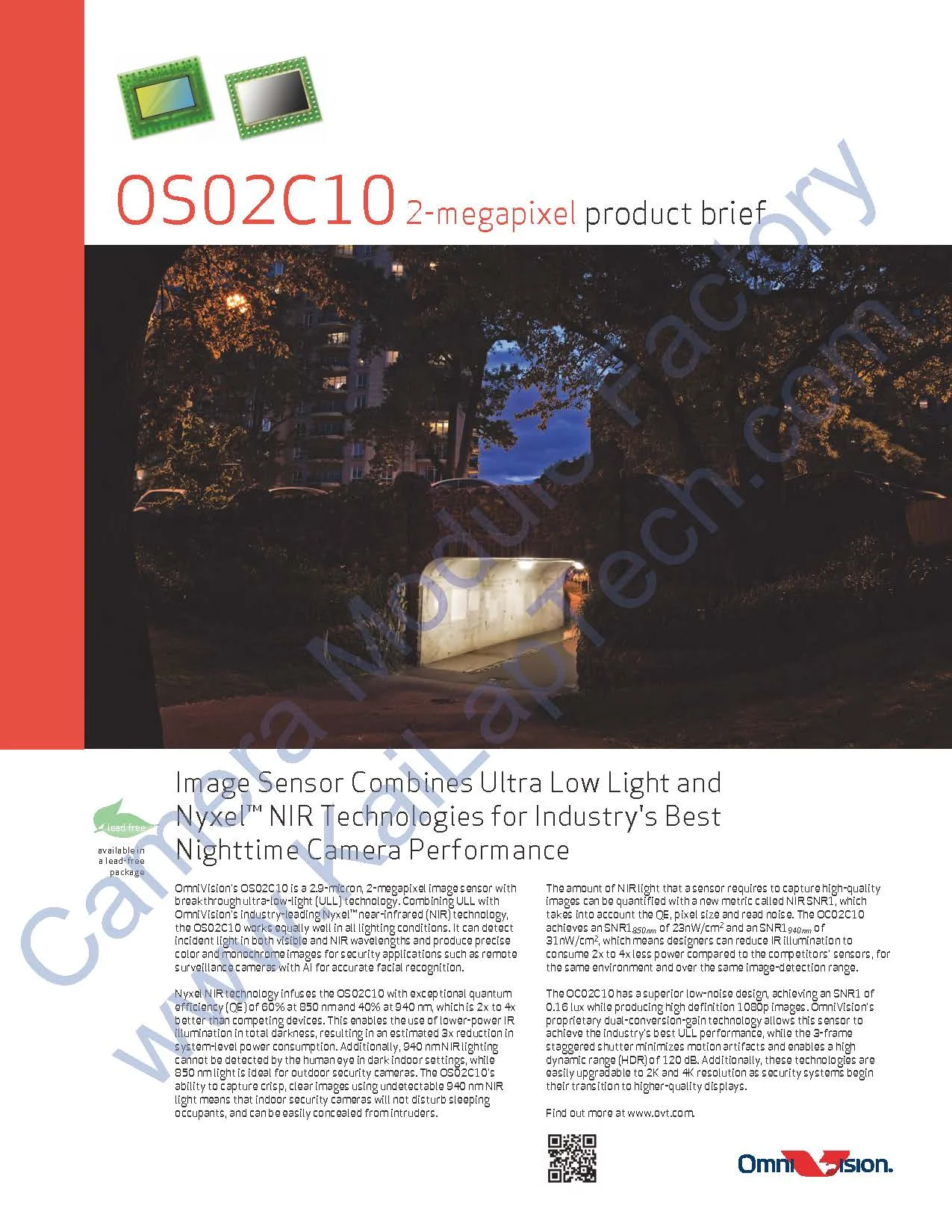Omnivision Os02c10 With Ir Switch Mipi Interfaccia Messa A Fuoco Fissa ...