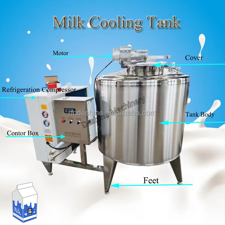 1000l Liter Milk Cooling Tank /milk Chiller/milk Chilling Machine - Buy ...