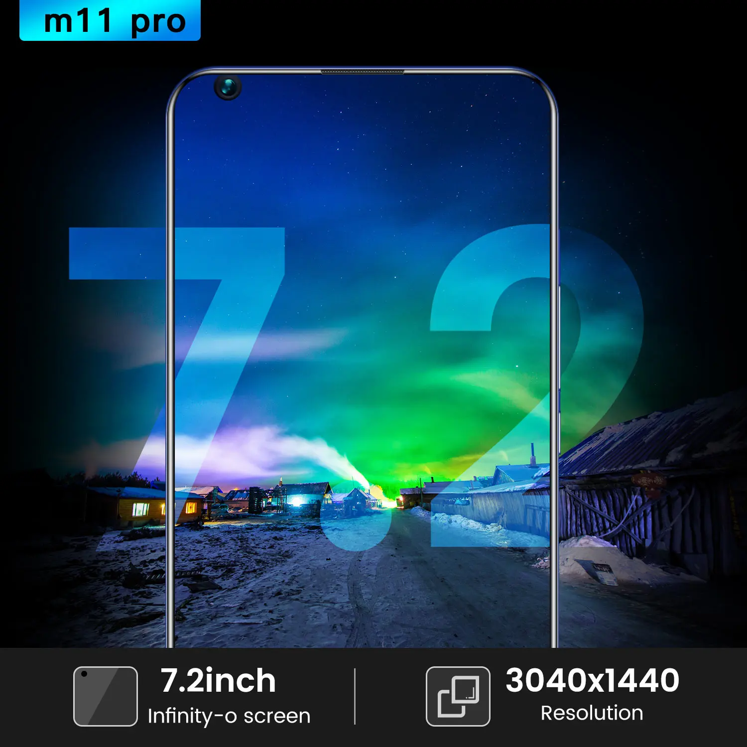 2022 New Fashion Unlocked Smartphone M11 Pro With Dual Sim Card Face Id ...