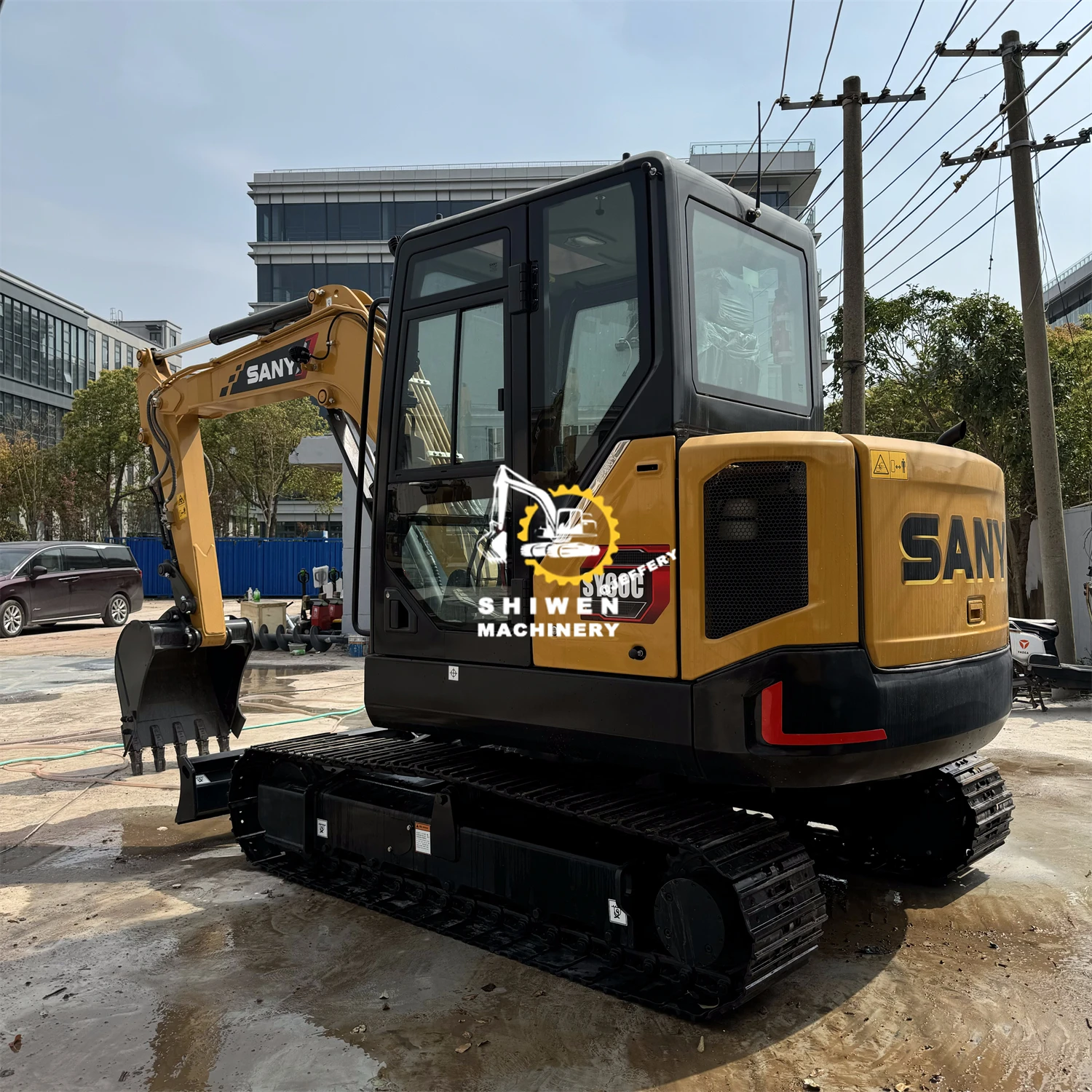 2025 SANY SY60C 6ton Mini Excavator China Made Secondhand Digger with ...