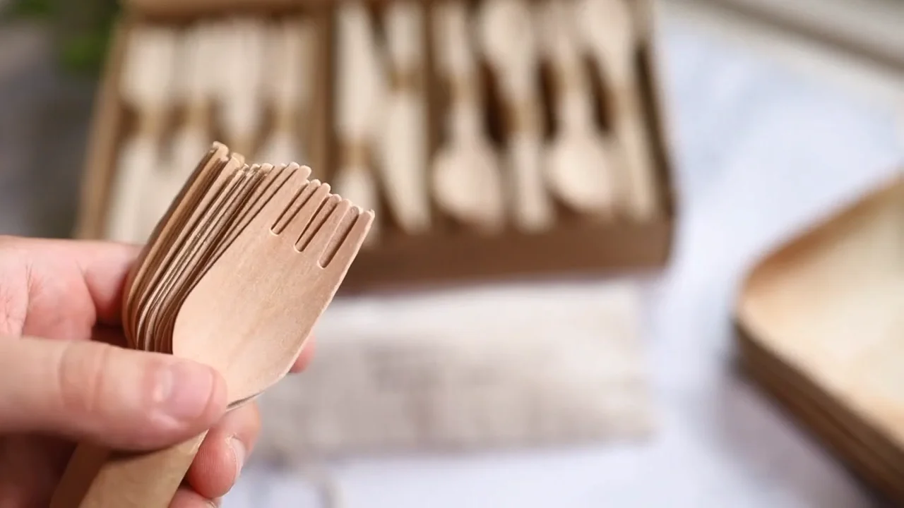 Disposable Wooden Cutlery Set Disposable Wooden Cutlery With Forks ...