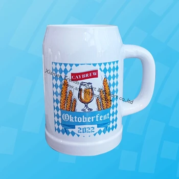 Oktoberfest Custom Ceramic Sublimation Beer Mug With Handle Promotional ...
