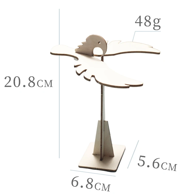 Diy Magic Balance Bird Model Tabletop Decoration Wooden Assembled ...