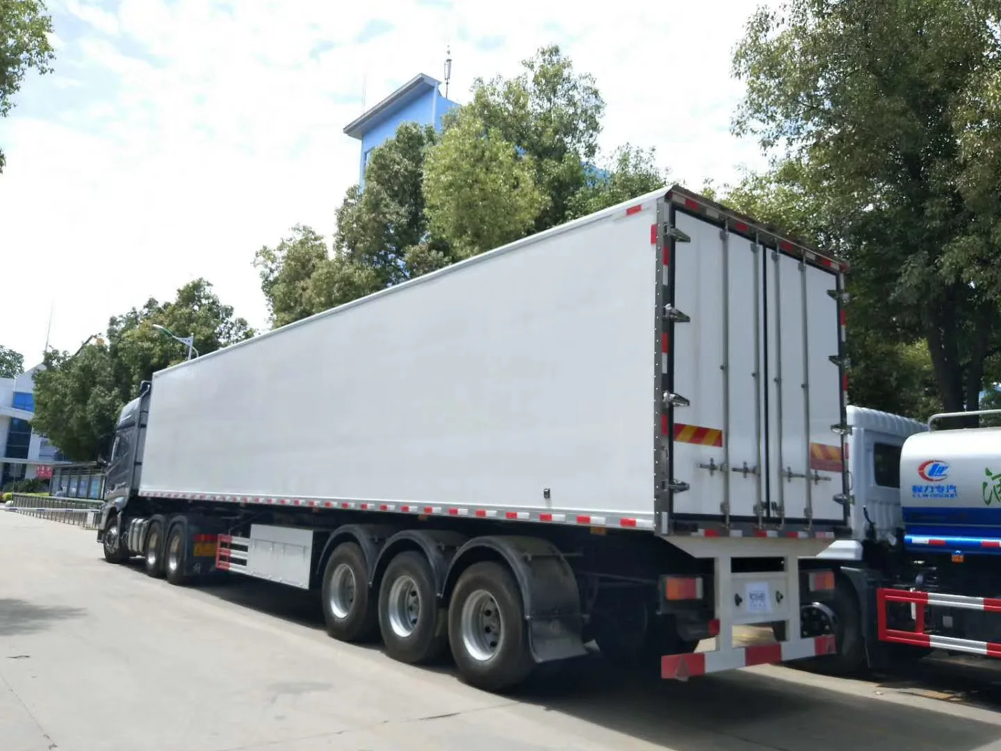 Termo king-contenedor refrigerado de 40 pies, semirremolque, camión ...