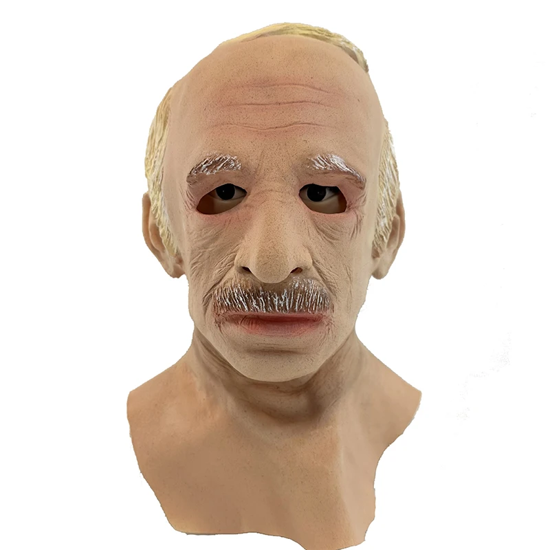 Scary Realistic Old Man Mask - Perfect for Halloween Party