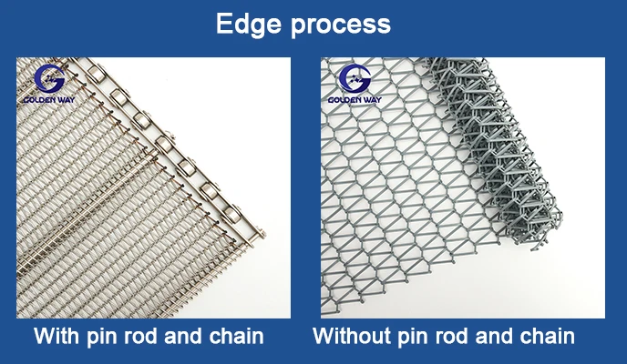 Customized Stainless Steel 304 Spiral Metal Wire Mesh Chain Conveyor ...