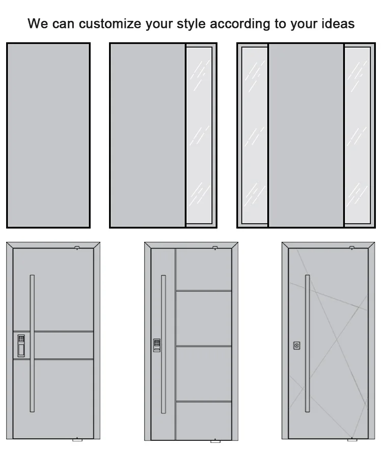 Secure and Stylish: Italian Front Door Design Villa Pivot Entrance