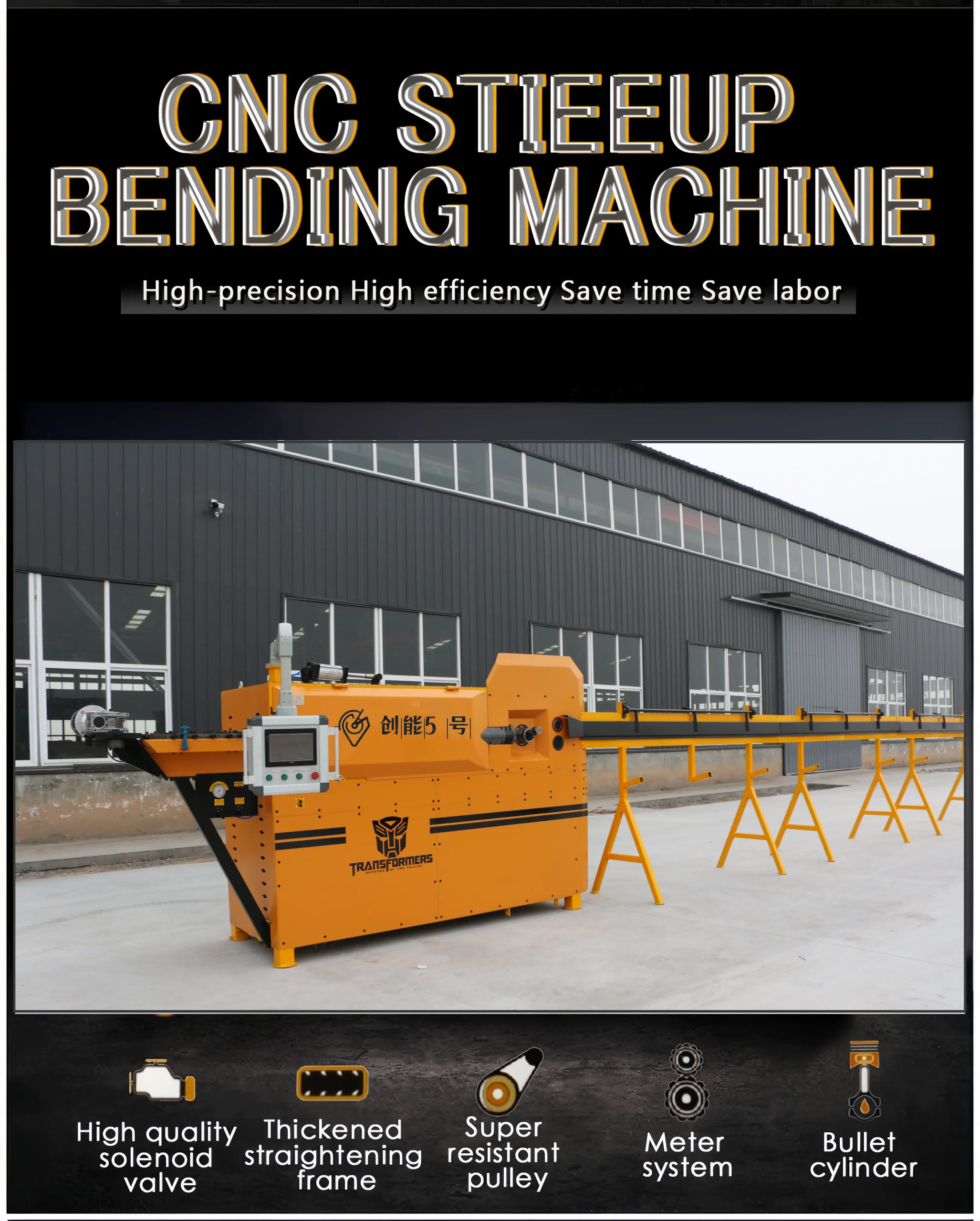 Automatic Rebar Cutting And Bending Machine Steel Wire Rod Bender ...