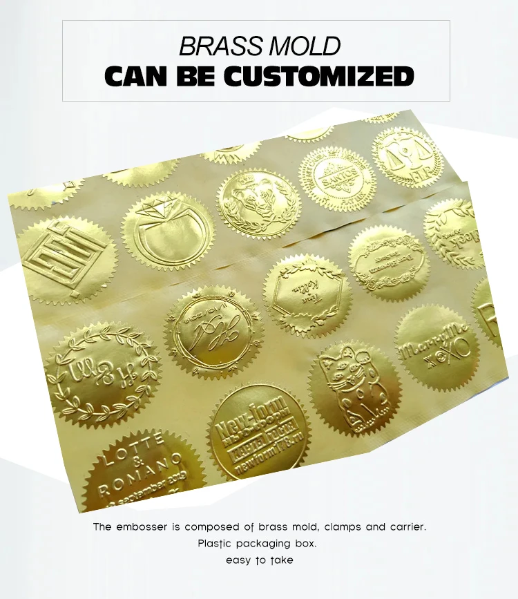 Personalized Embossing Seal Stamp - Eco-Friendly & Customizable