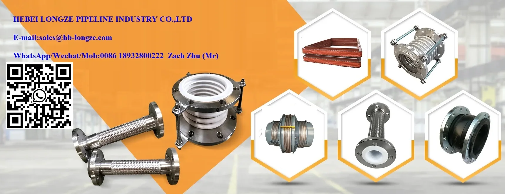 Axial Expansion Joint Fixed Flanges And Stainless Steel-bellows Joint ...