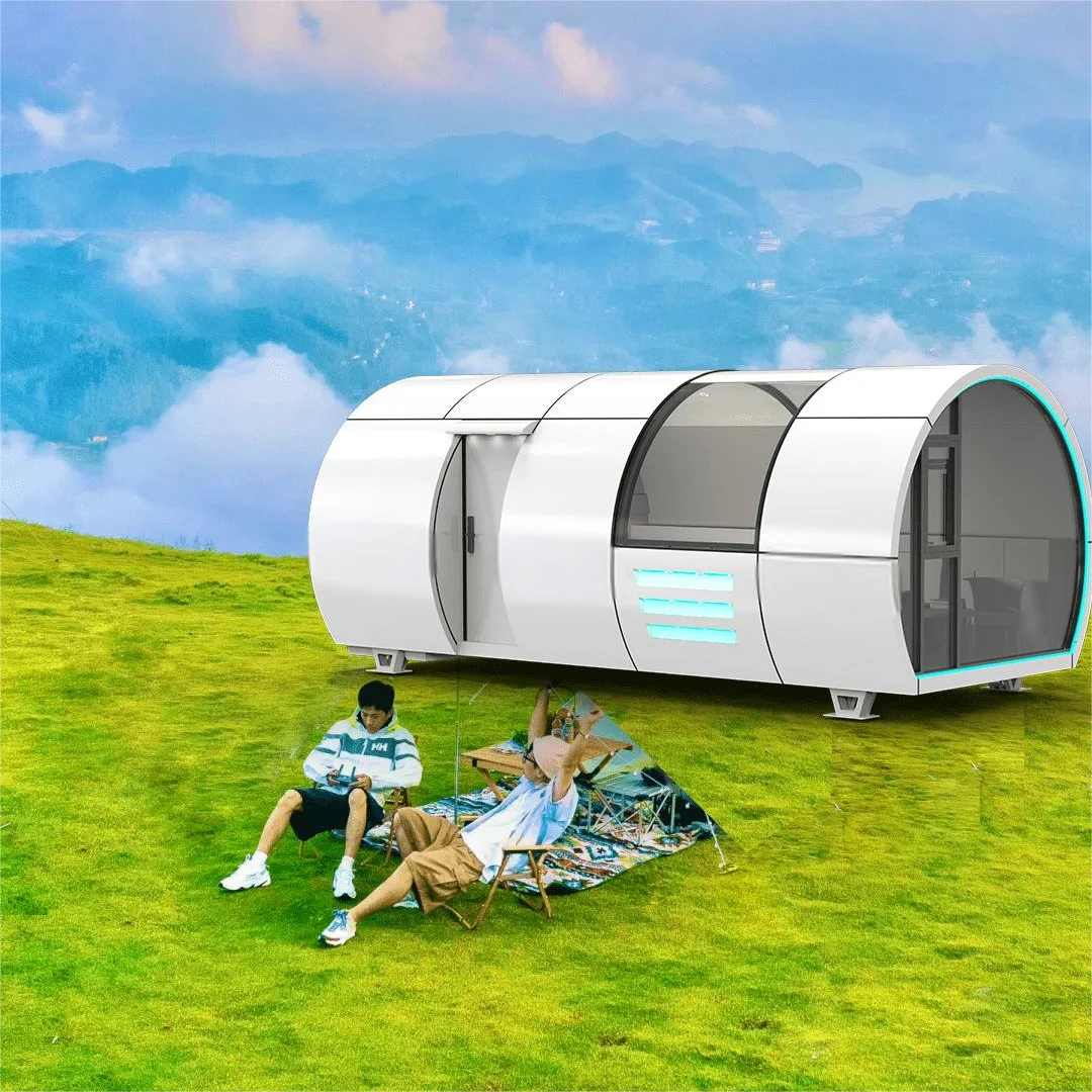Custom Modern Prefabricated Solar Capsule House with Waterproof Feature ...