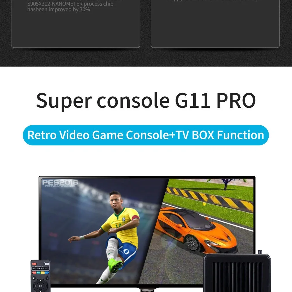 G11 PRO 256GB - Retro 60000+ Games Player with Wireless Controller