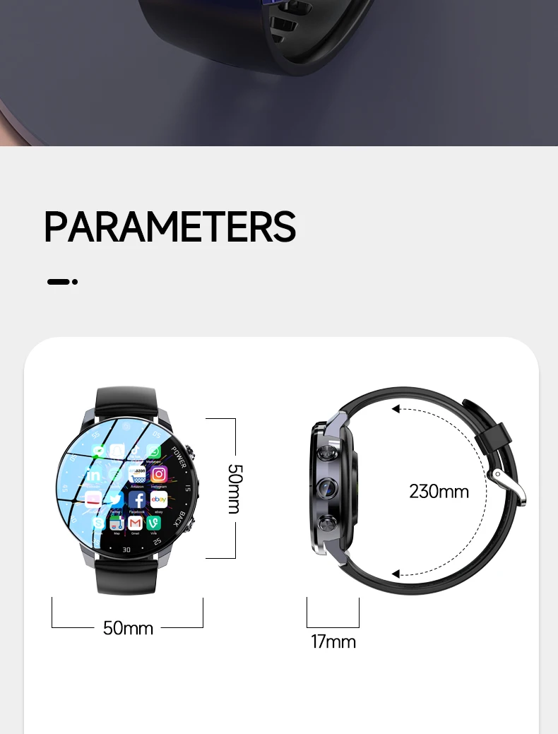 Wholesale A3 4g Android Men Business Smart Watch Hd Video Call Outdoor ...