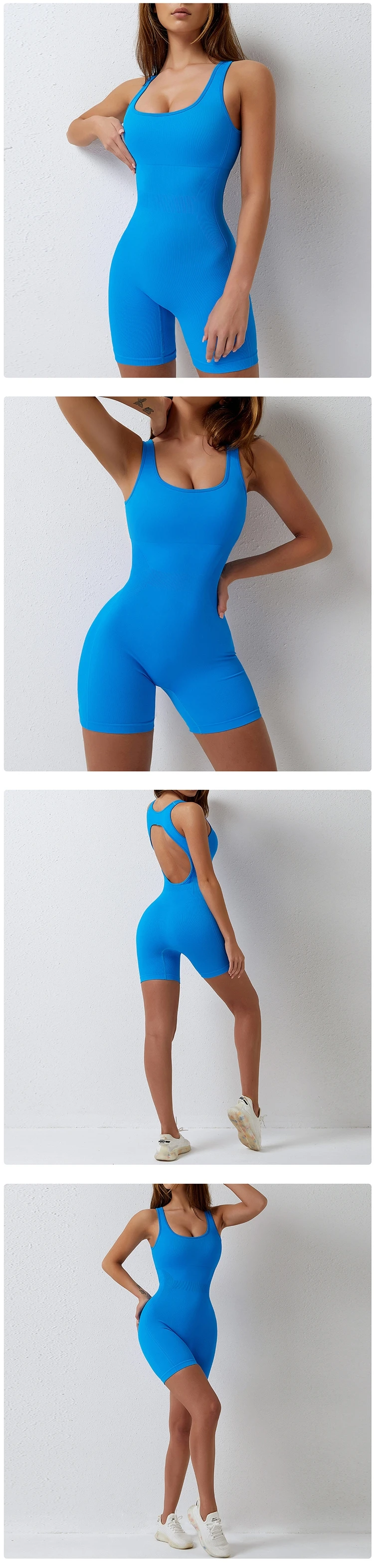 Customized Women's Yoga Rompers Seamless One Piece Tummy Control ...