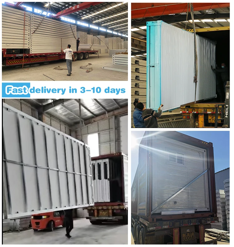 20ft 40ft Prefabricated Expandable Double Wings Container House for ...
