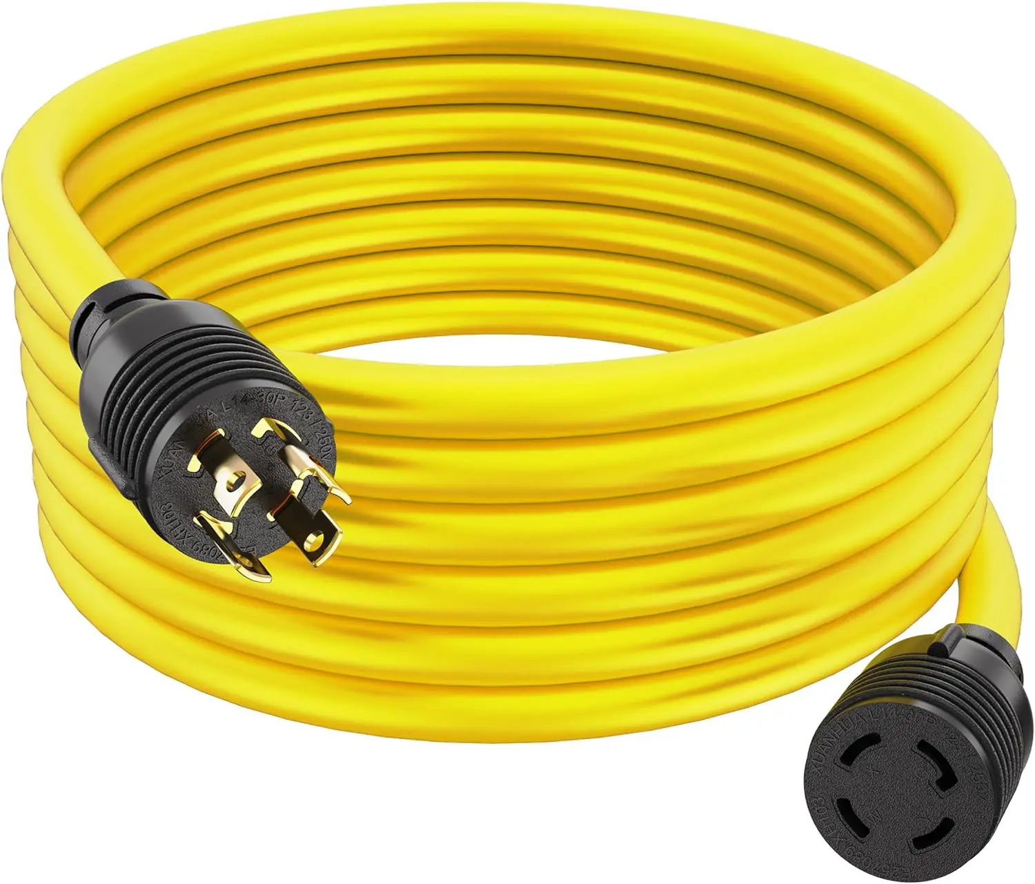 25-Foot 30-Amp 250-Volt Generator Power Cord for Manual Transfer Switch ...