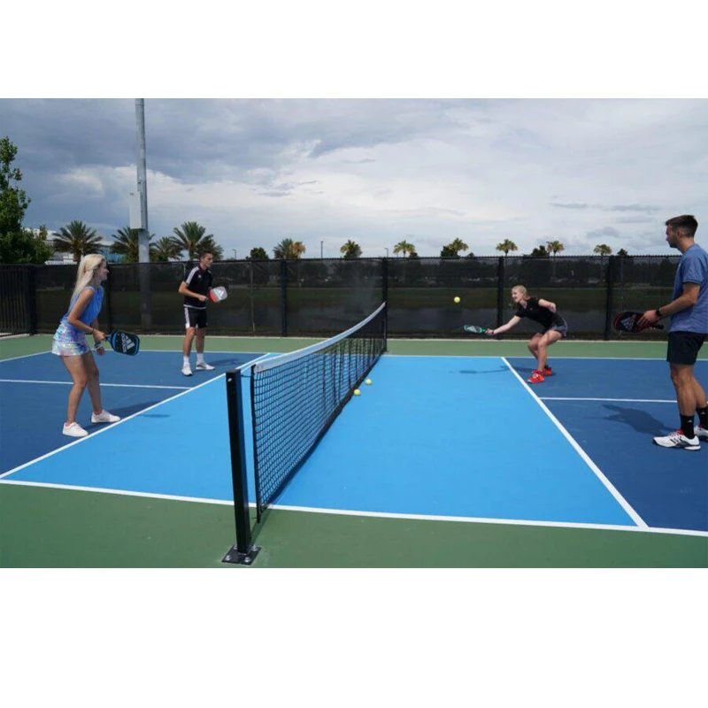 Factory Supply Inground Movable Pickle Ball Pole and Net Outdoor ...