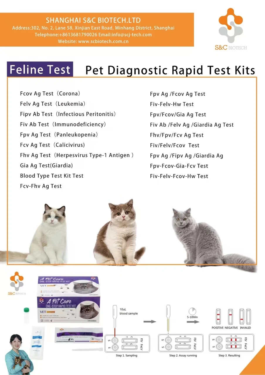 Canine Diagnostic Parvovirus Parvo Corona Rapid 4 In1 Combined Test Kit ...