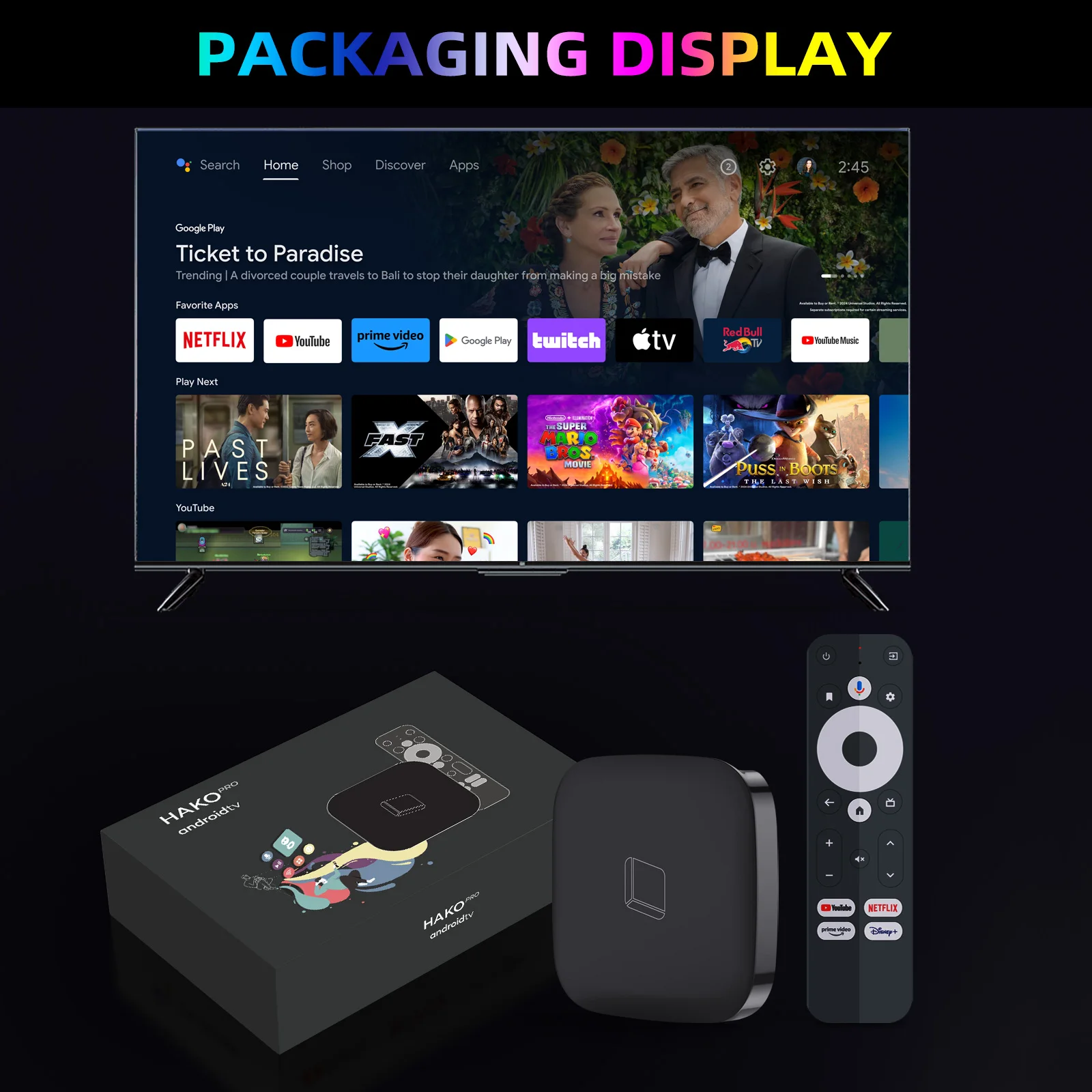 New Design 4k Audio 5G AC Wi-Fi BT Smart Google Certified Android Tv ...