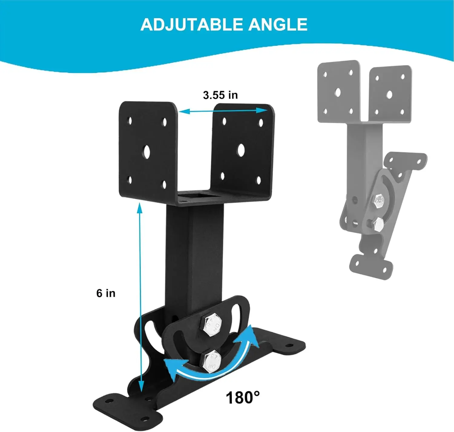 Pergola Roof Riser Beam Bracket Kit - Adjustable & Durable
