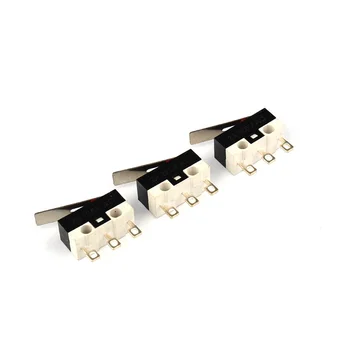 Micro Limit Switch Push Button Switch 1a 125v Ac Mouse Switch 3pins Long Handle Roller Lever ...
