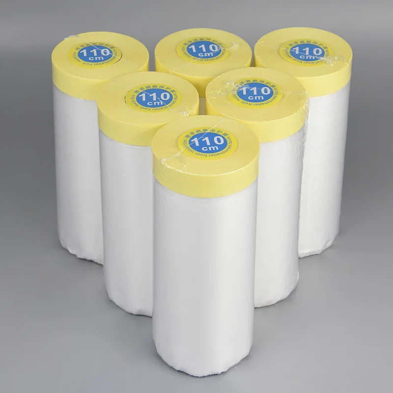 Biodegradable Car Automotive Kraft Paper Masking Film Covering Painting ...