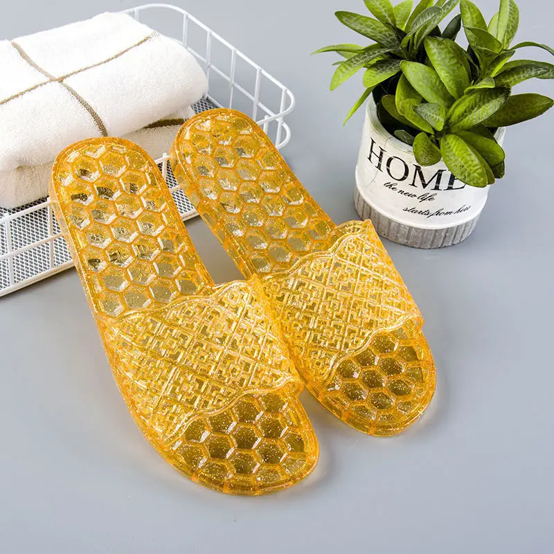Transparent PVC Indoor Slippers - Lightweight & Stylish