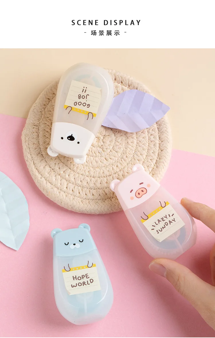 Cute Candy Kawaii Korean School Student Kids Cartoon Animal Bear Glue ...