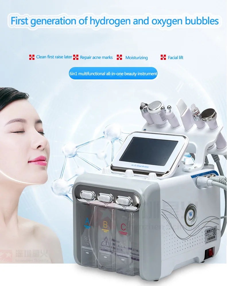 6 In 1 H2o2 Water And Oxygen Jet Peeling Hydra Beauty Skin Cleansing ...