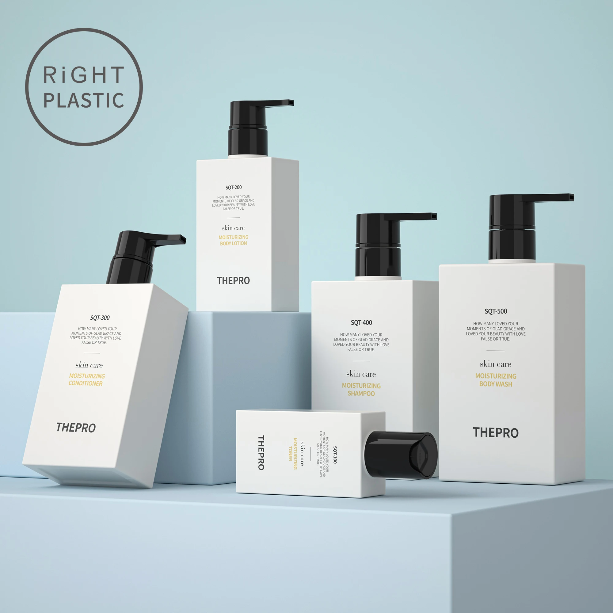 PETG Plastic Cosmetic Packaging - Durable & Customizable