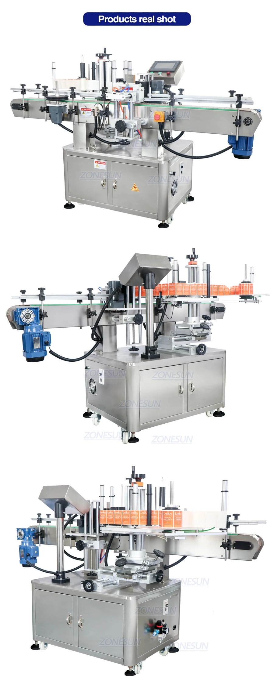 ZONESUN ZS-TB260 - Efficient Round Bottle Labeling Machine