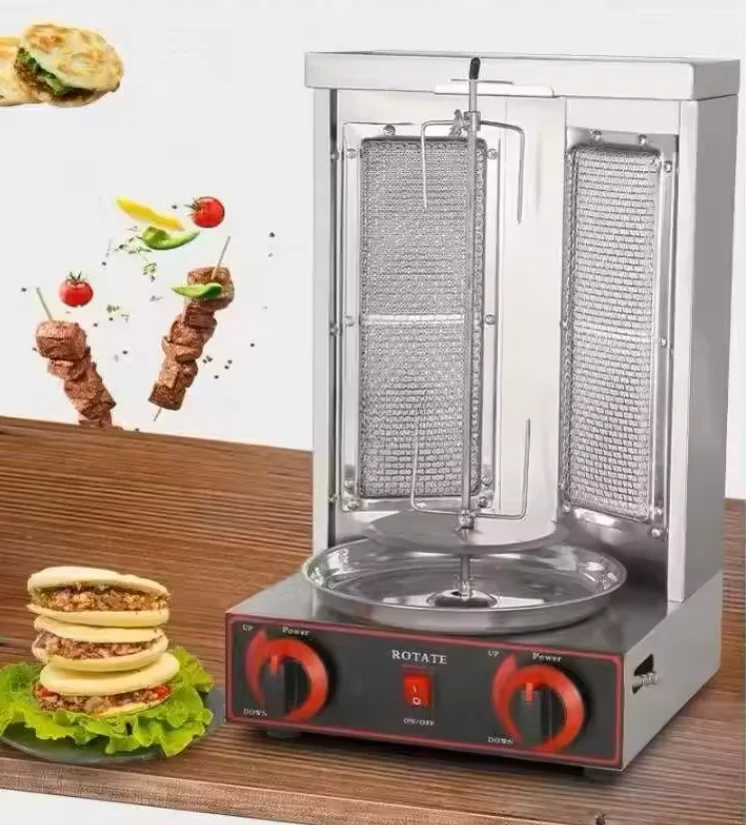 Electric Steam Middle East Barbecue Grill Commercial Vertical Kebab ...