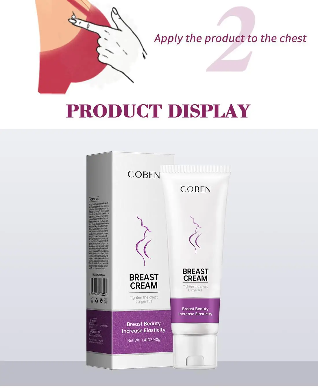 COBEN Instant Lifting Fast Breast Reducing Firming Cream