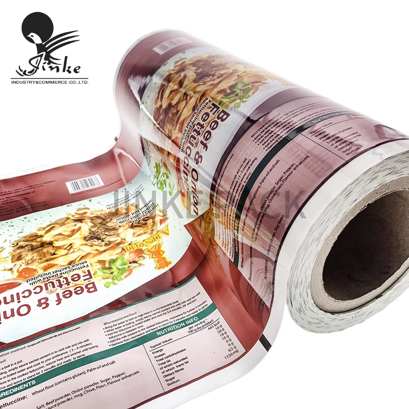 Custom Printed Bopp Sachet Packaging Laminated Plastic Film Roll For ...