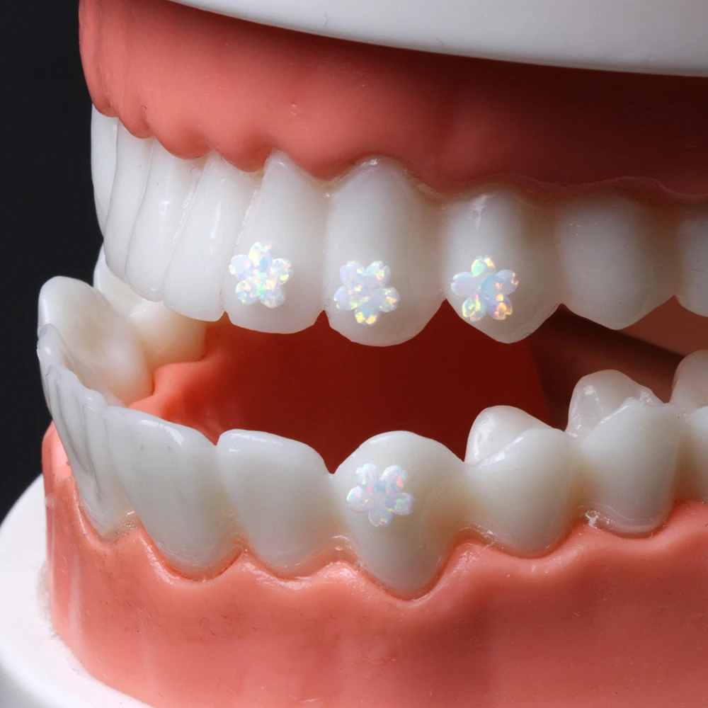 MOQ 1 Piece Tooth Gem in Stock Lead Free Safe Dental Jewelry Colorful ...