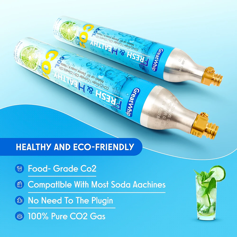 Alibaba.com: Lesoo 0.6L Food Grade Carbon Dioxide Gas CO2 Bottle ...