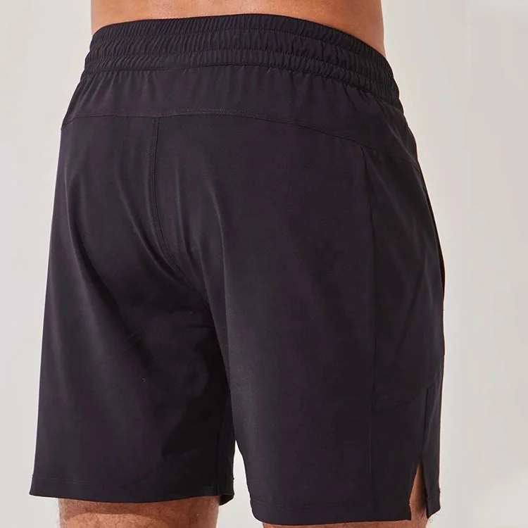 Men Fitness Workout Short Sports Running Polyester Shorts With Liner ...
