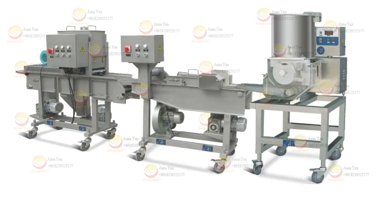 Sus304 Electric Automatic Continuous Breaded Shrimp Battering Breading ...