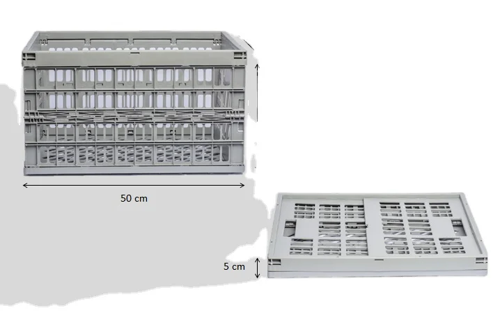 Transparent Folding And Collapsible Storage Pp Plastic Box Plastic ...