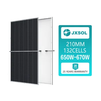 Placas Solares 670w 660w 650w Half Cut Mono Perc 132 Cells 210mm Solar Cell Conrainer Tier 1 ...